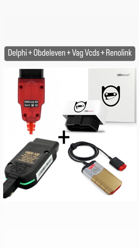 PACK : ( Delphi + OBDeleven + Vag Vcds + Renolink )