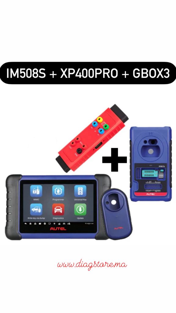 PACK AUTEL : im508s + XP400pro + GBOX3