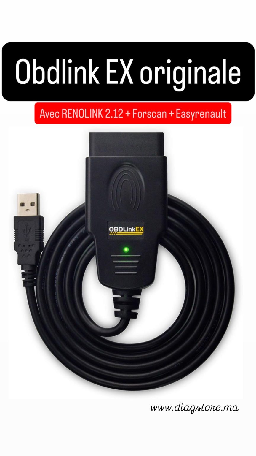 Obdlink Ex originale avec RENOLINK 2.12
